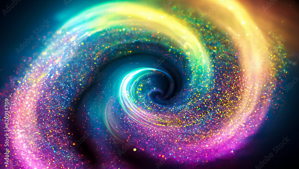 sparkle rainbow fairy dust spiral swirl.fantasy background wallpaper ...