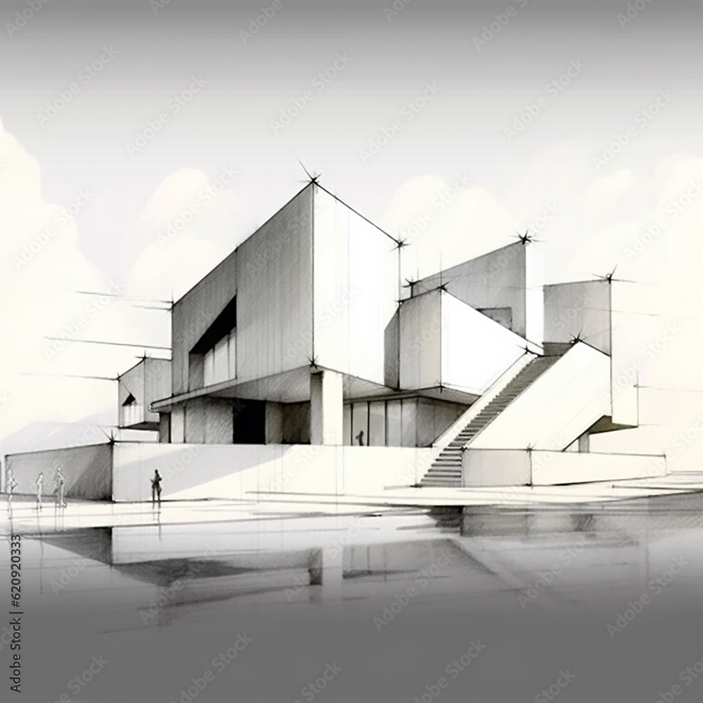 Futuristic Multi-Level Building Showcased in a Stunning Architectural ...