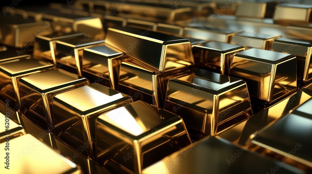 gold bars background Stock Photo | Adobe Stock
