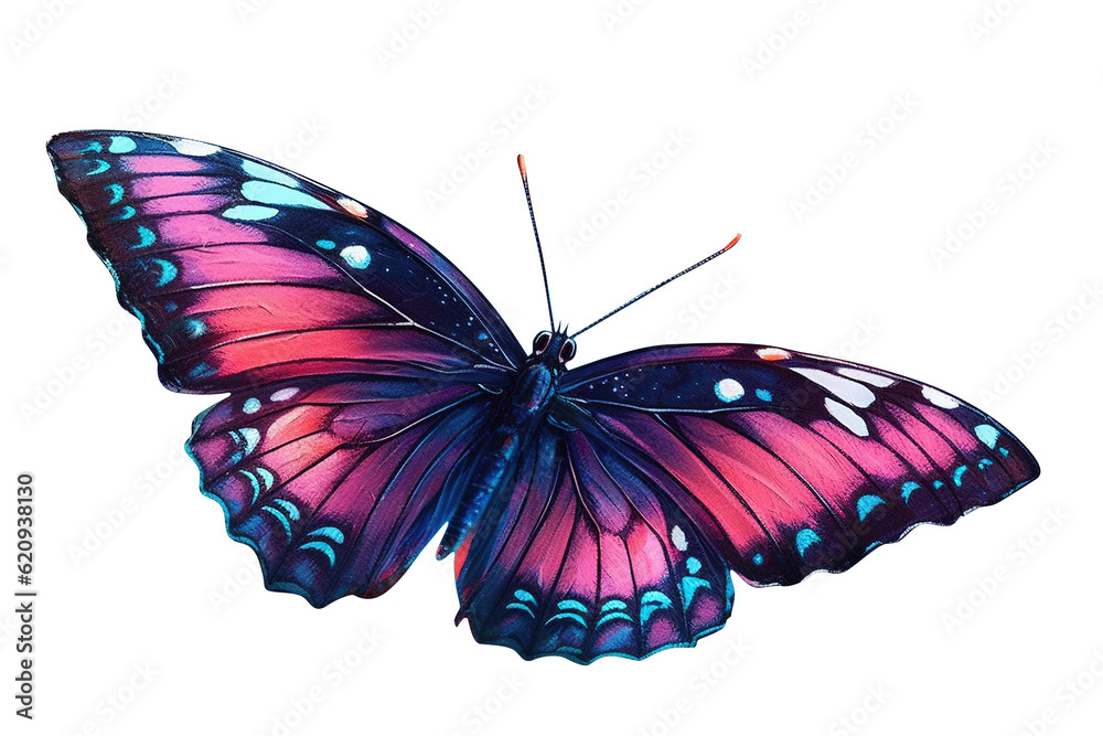 butterfly isolated on transparent background. Generative Ai Stock ...
