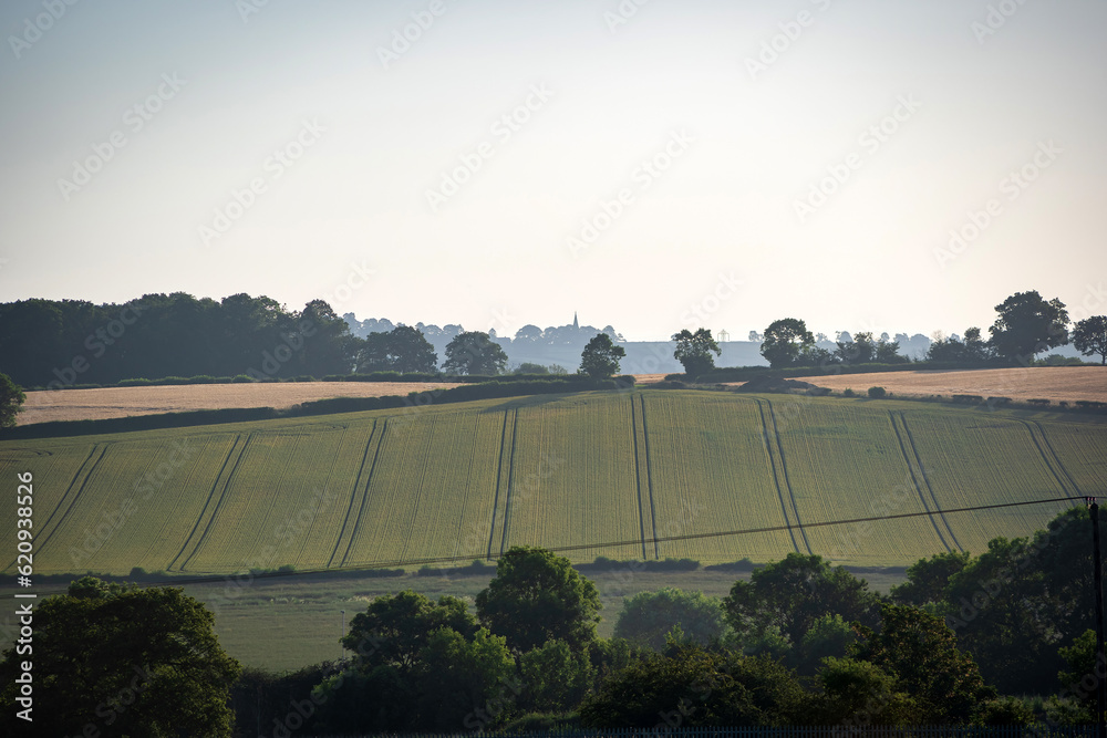 agricultural farm crop fields in england uk Stock Photo | Adobe Stock