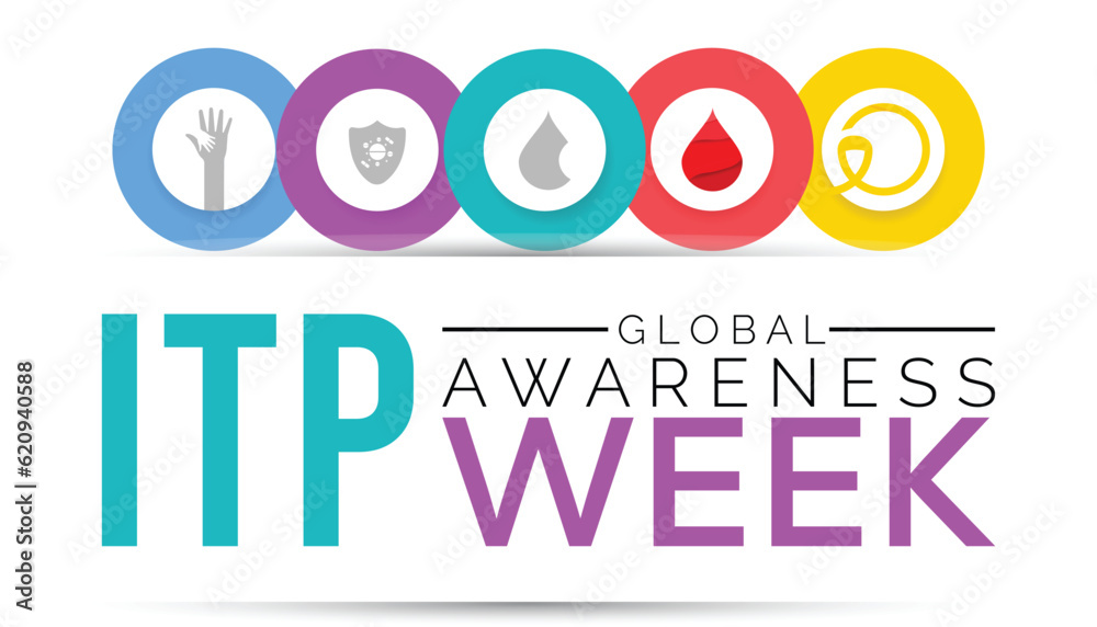 Vecteur Stock ITP (Immune thrombocytopenic purpura) awareness week is ...