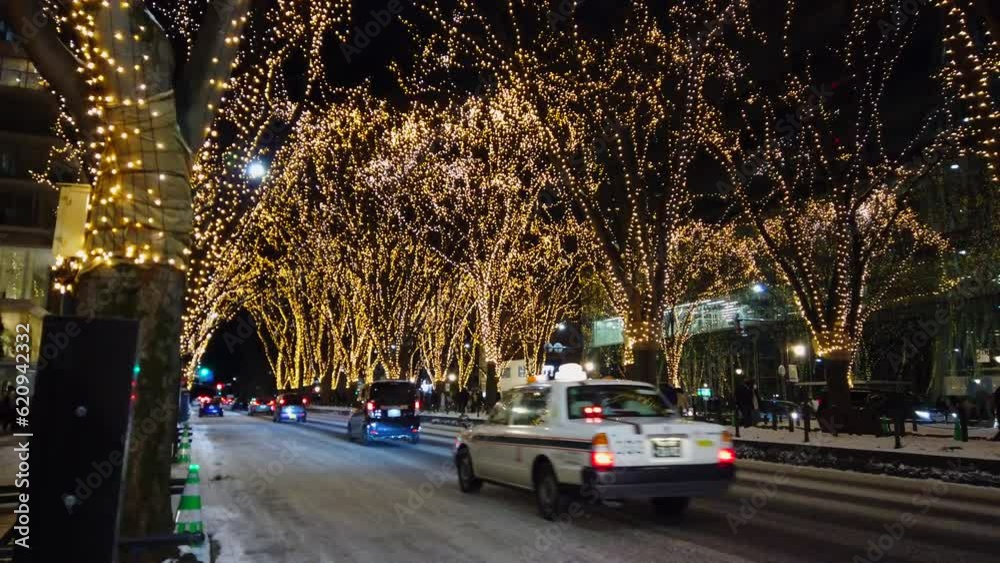 Sendai, Miyagi, Japan, December 2021. Jozenji-dori, where the Pageant ...