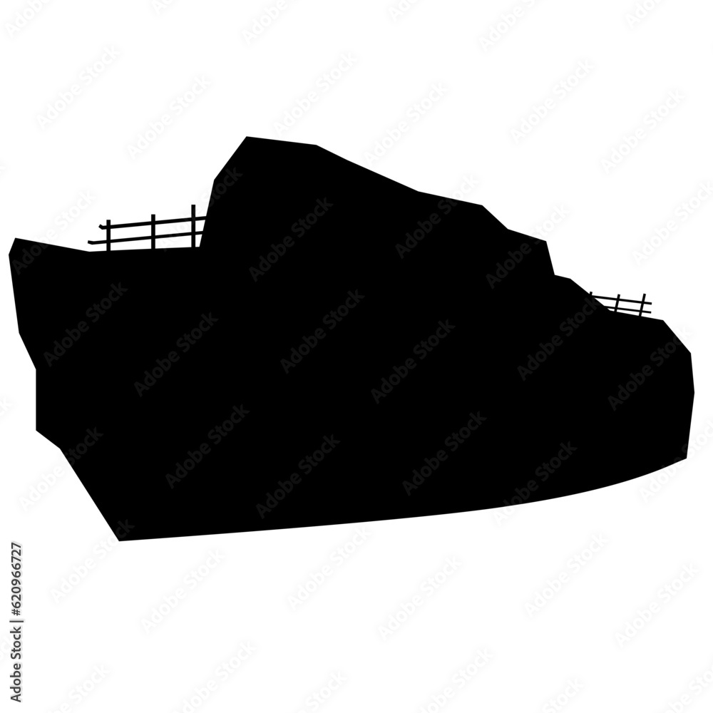 Shipwreck icon vector illustration. Shipwreck silhouette for icon ...