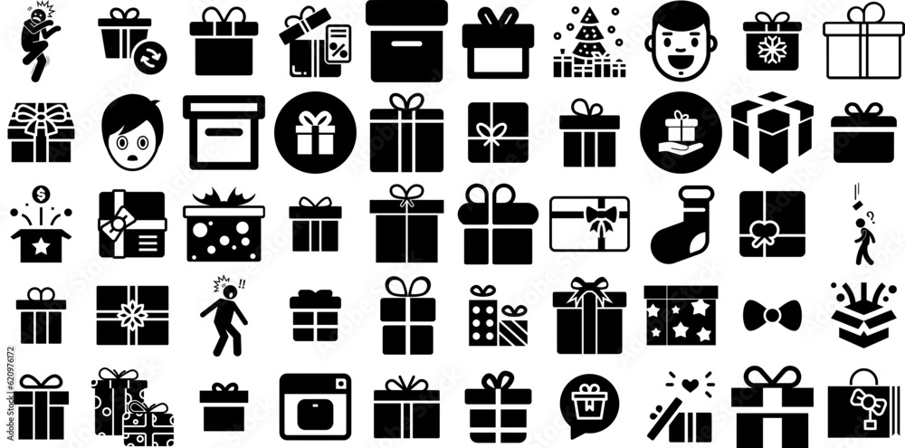 Massive Collection Of Surprise Icons Collection Hand-Drawn Solid ...