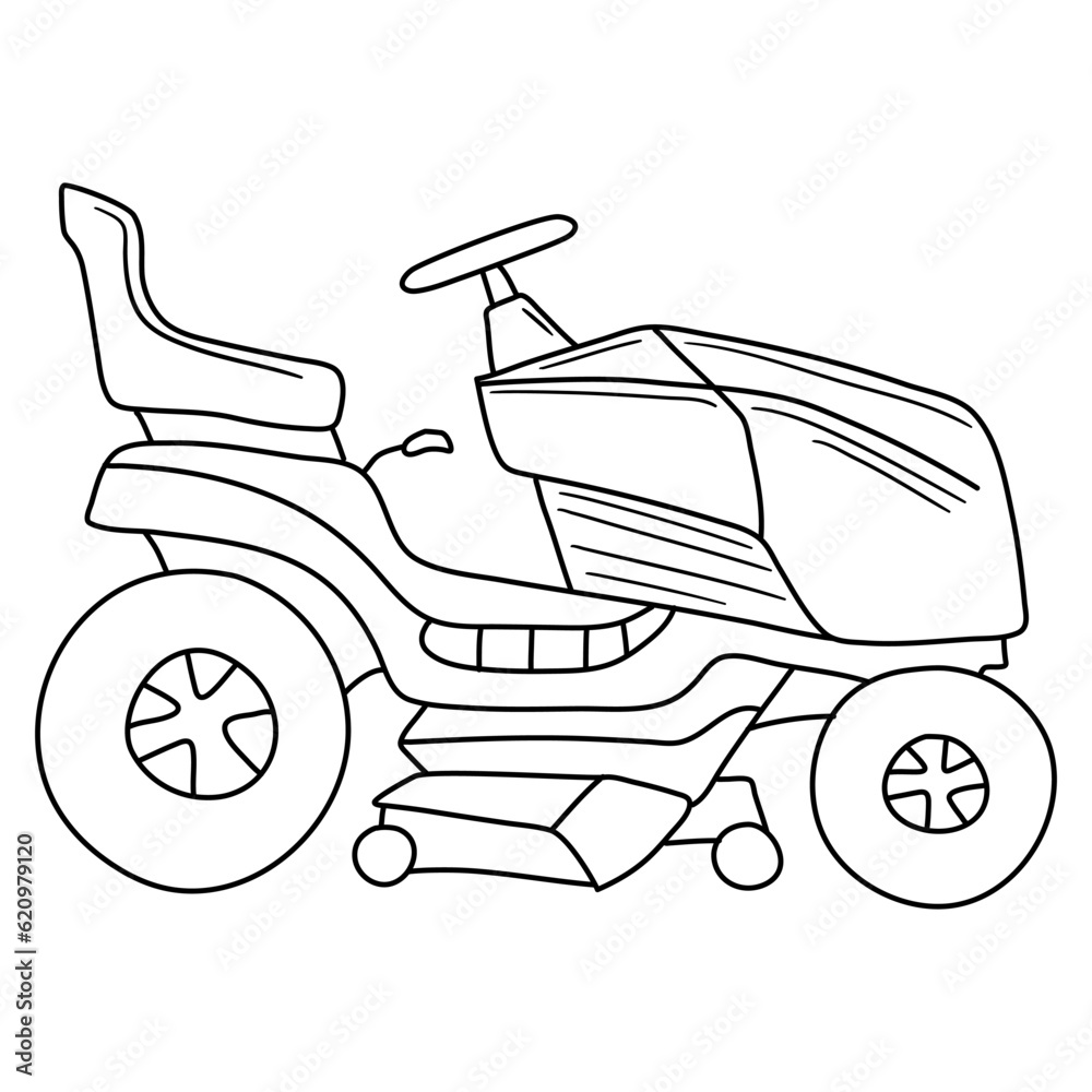 Vector hand drawn mover outline doodle icon. Mover sketch illustration ...