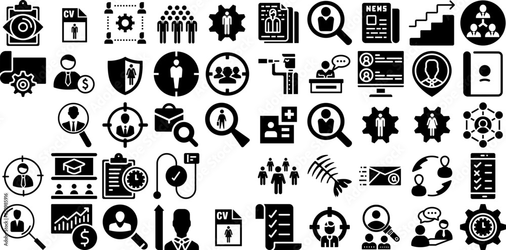 Mega Set Of Resources Icons Pack Hand-Drawn Black Design Symbols ...