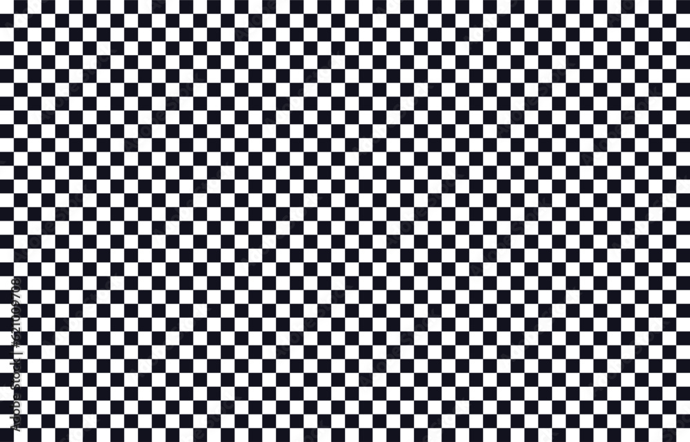Black and white checkered background. Seamless square grid pattern ...