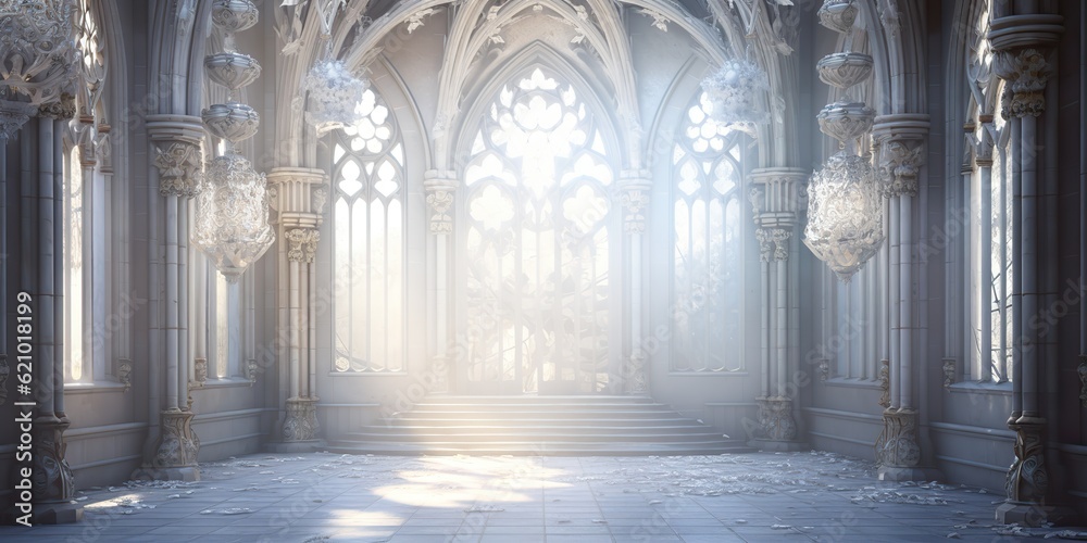 AI Generated. AI Generative. Baroque heaven inner space gate. Religion ...