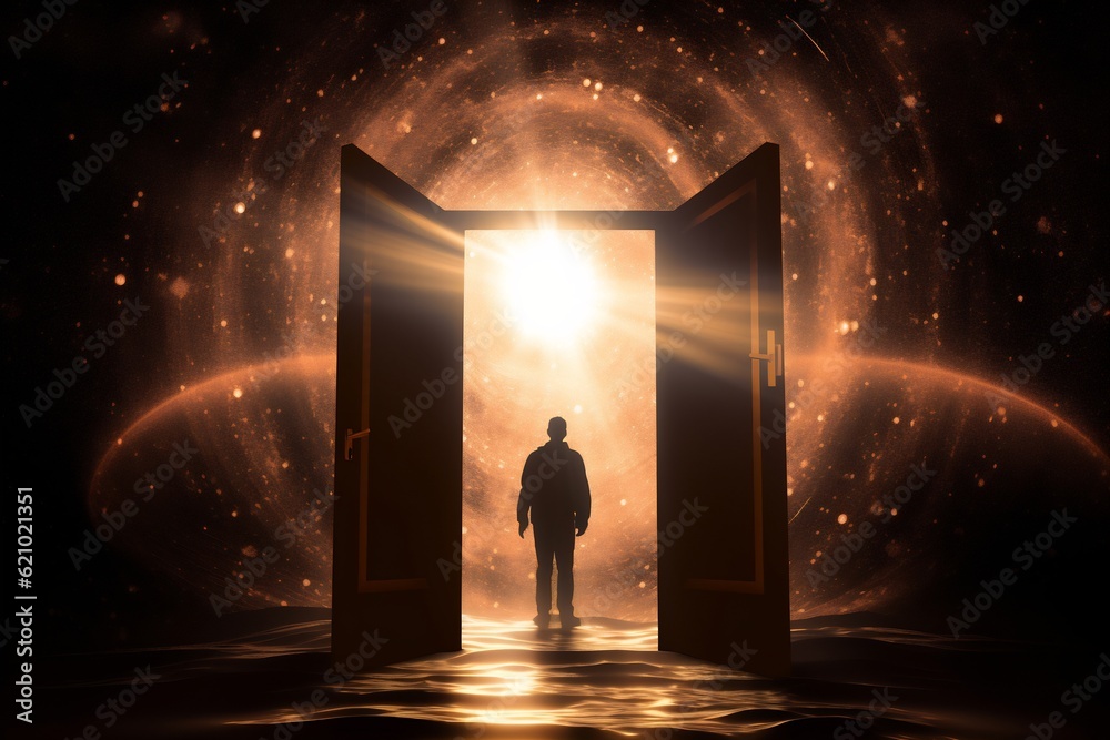 Silhouette, Person, Bright Doorway, Life After Death, Spirituality ...