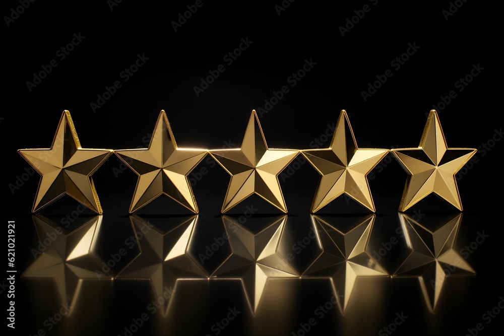 Gold Star, Black Background, Rating System, Star Rating, Quality ...