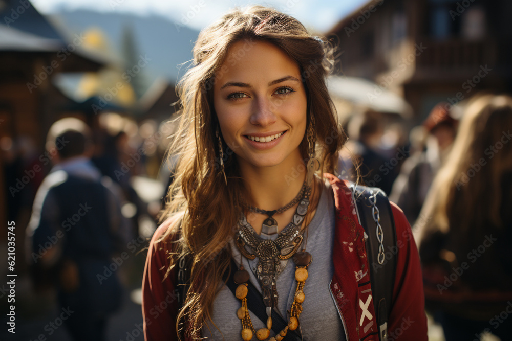 Portraits of tourists immersing themselves in the local culture and ...