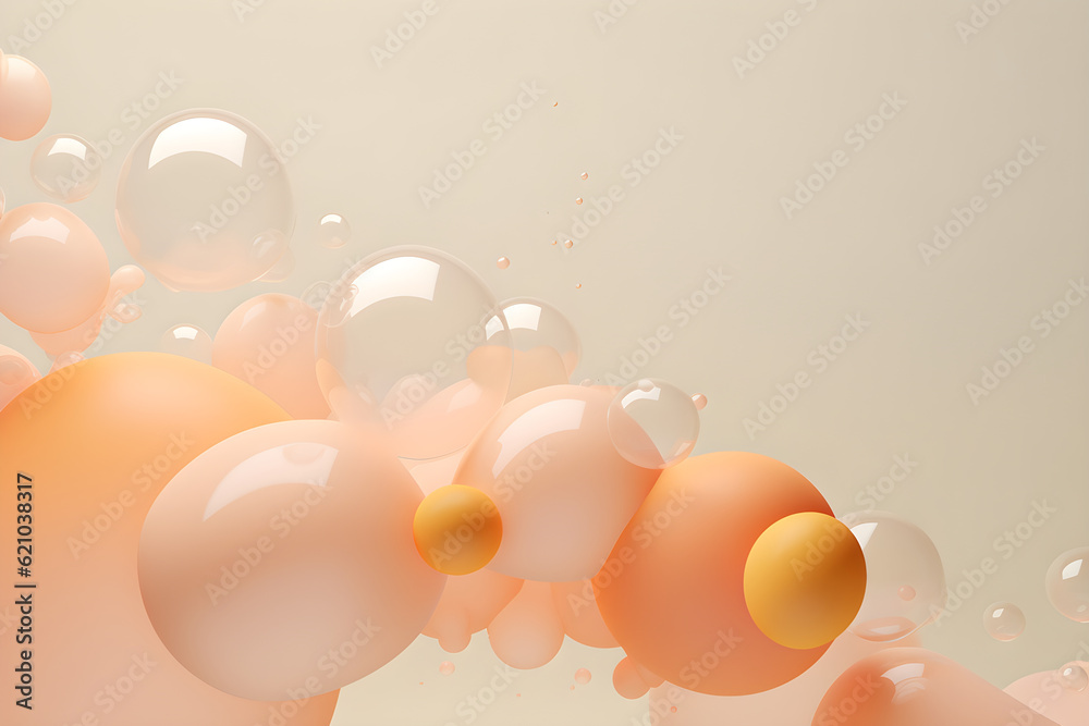 Organic abstract transparent translucent plastic rubber bubbles and ...