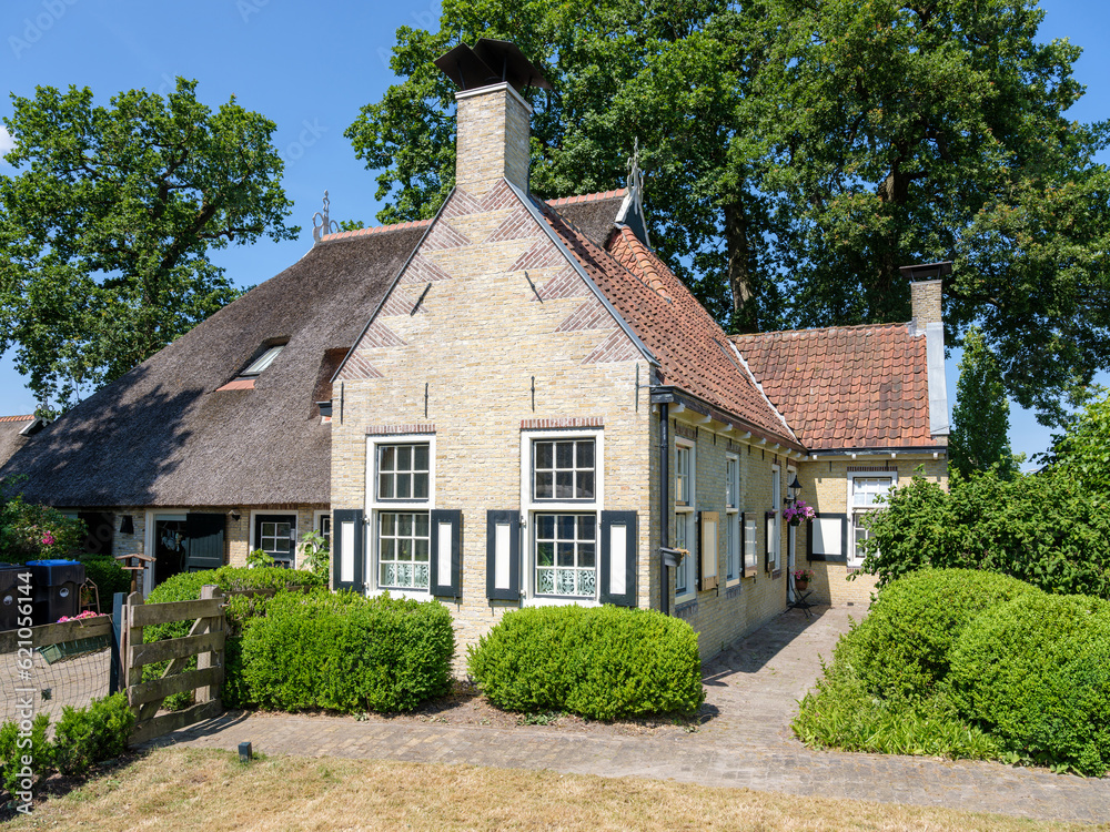 Historic lockkeeper's house in Appelscha,, Friesland province, The ...