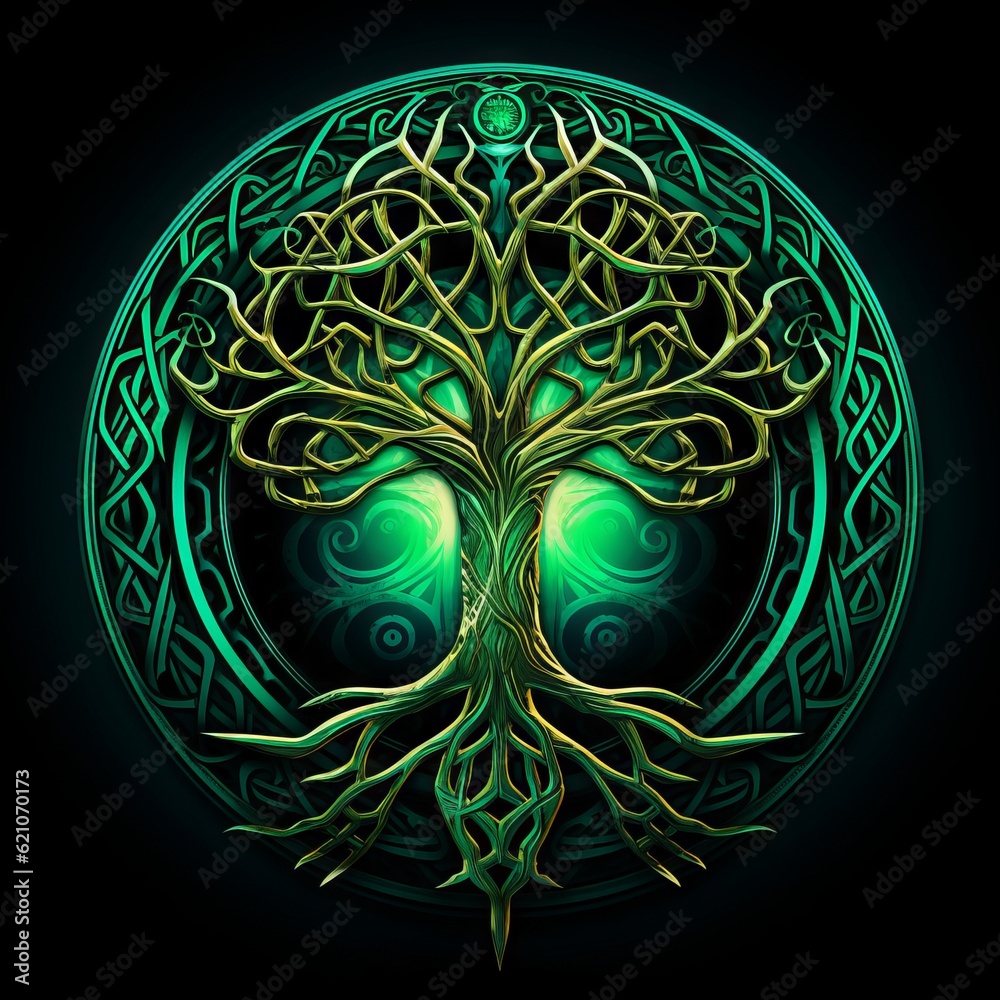 Emerald Journey through the Enigmatic Celtic Tree of Life and Death ...