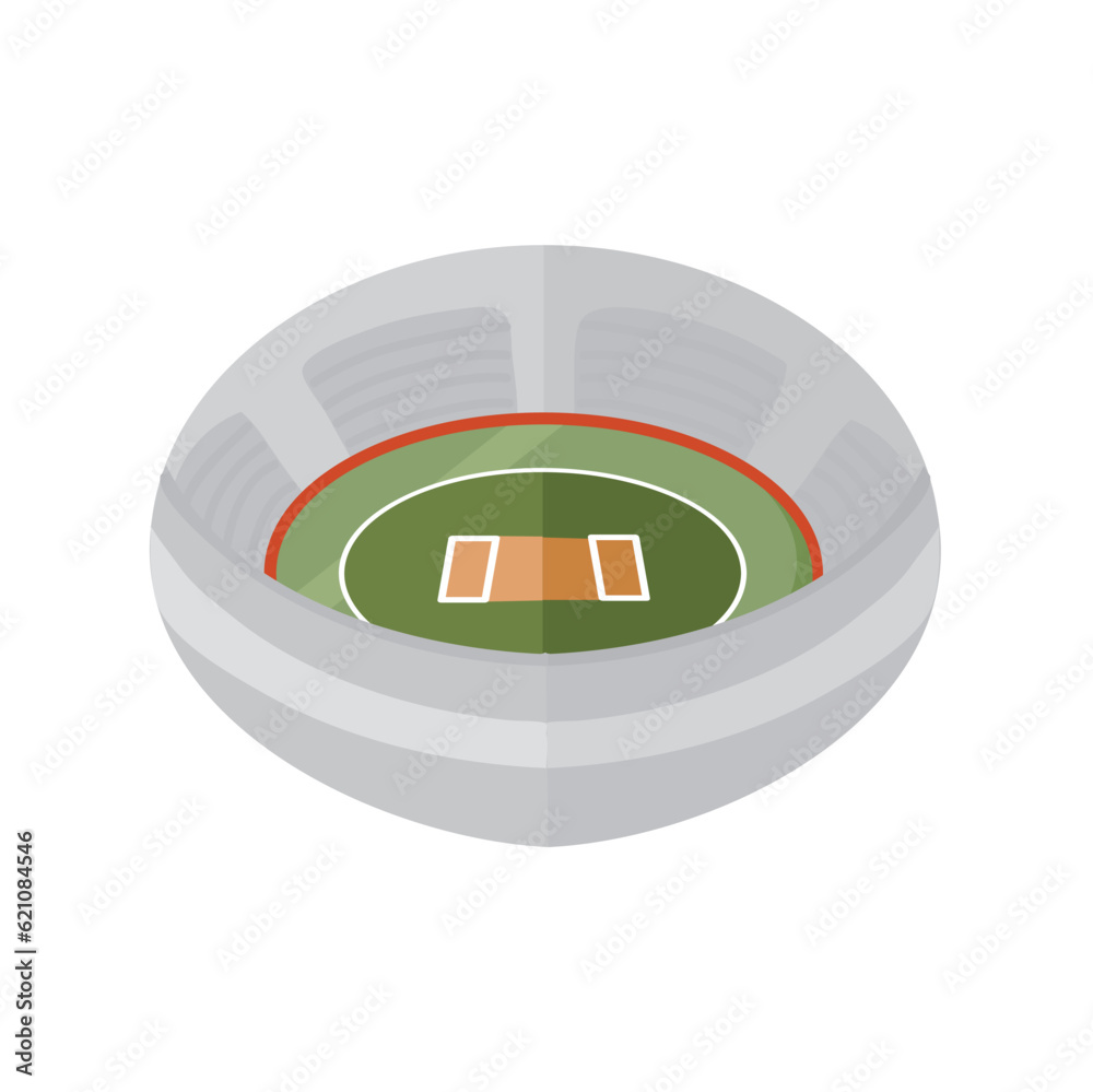 Cricket stadium icon clipart avatar logotype isolated vector ...