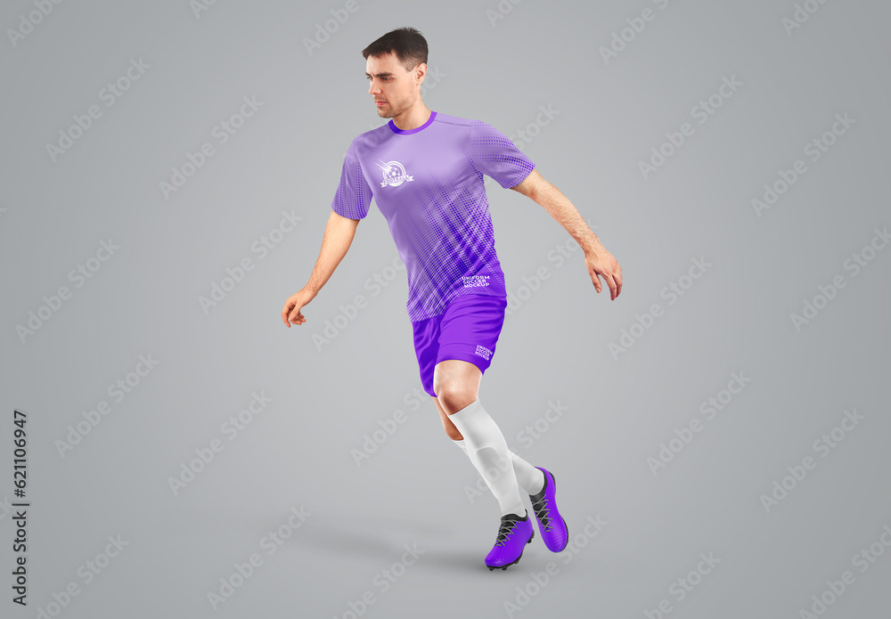Soccer Player Mockup Stock Template | Adobe Stock
