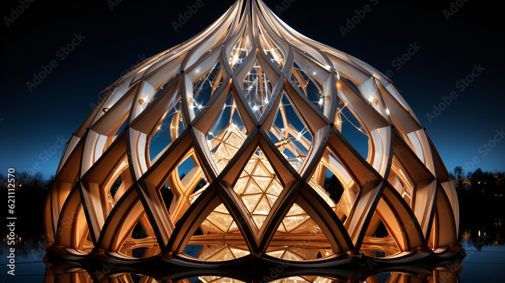 Futuristic big structure in the martian planet, concept art, 3d ...