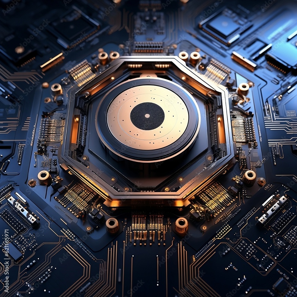 technology, sci-fi, world, microprocessor, CPU, GPU, motherboard, cover ...