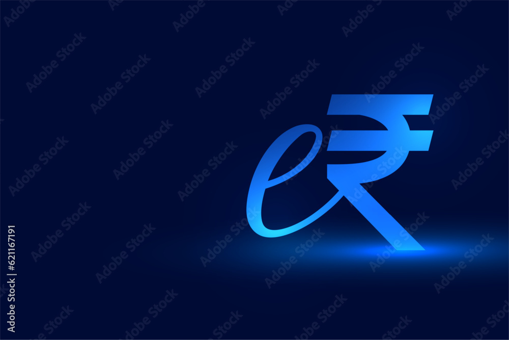 virtual indian erupee symbol tech background for digital payment Stock ...