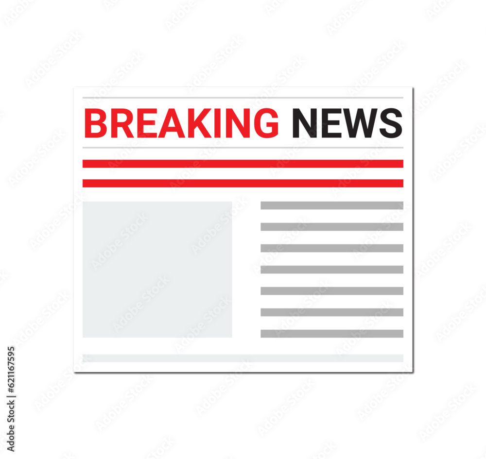 Daily newspaper design. Breaking news paper design. Stock Vector ...