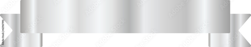 Silver ribbon banner. Silver ribbon banner design. Stock Vector | Adobe ...