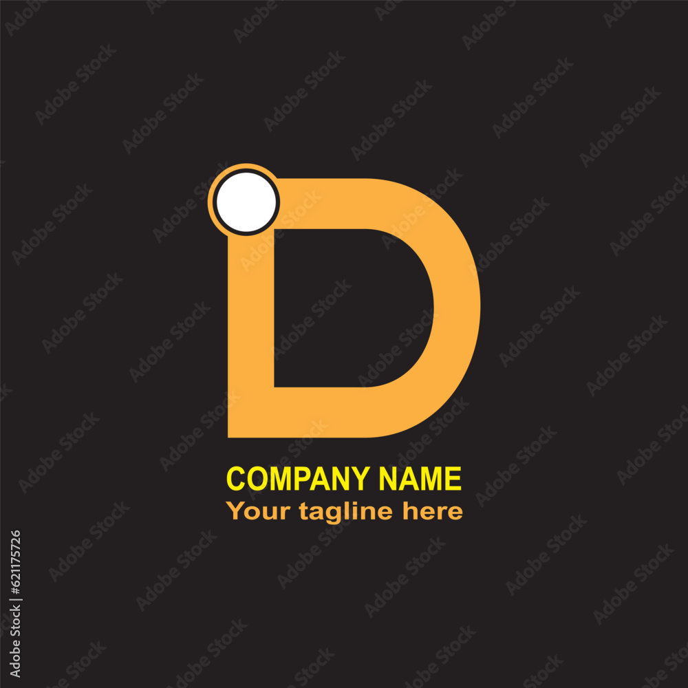Modern D Logo. CMYK color mode. Free font used (font name Ariel ...