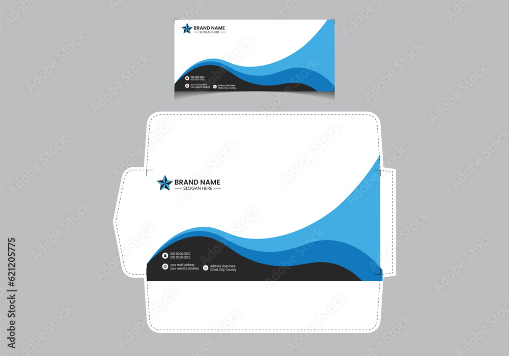 professional envelope vector template design Stock Vector | Adobe Stock