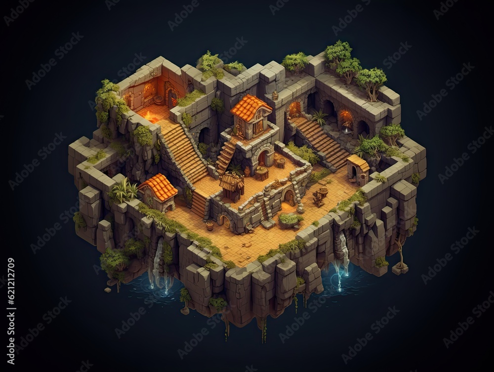 game level design mobile app mockup inspired by heroic fantasy with ...