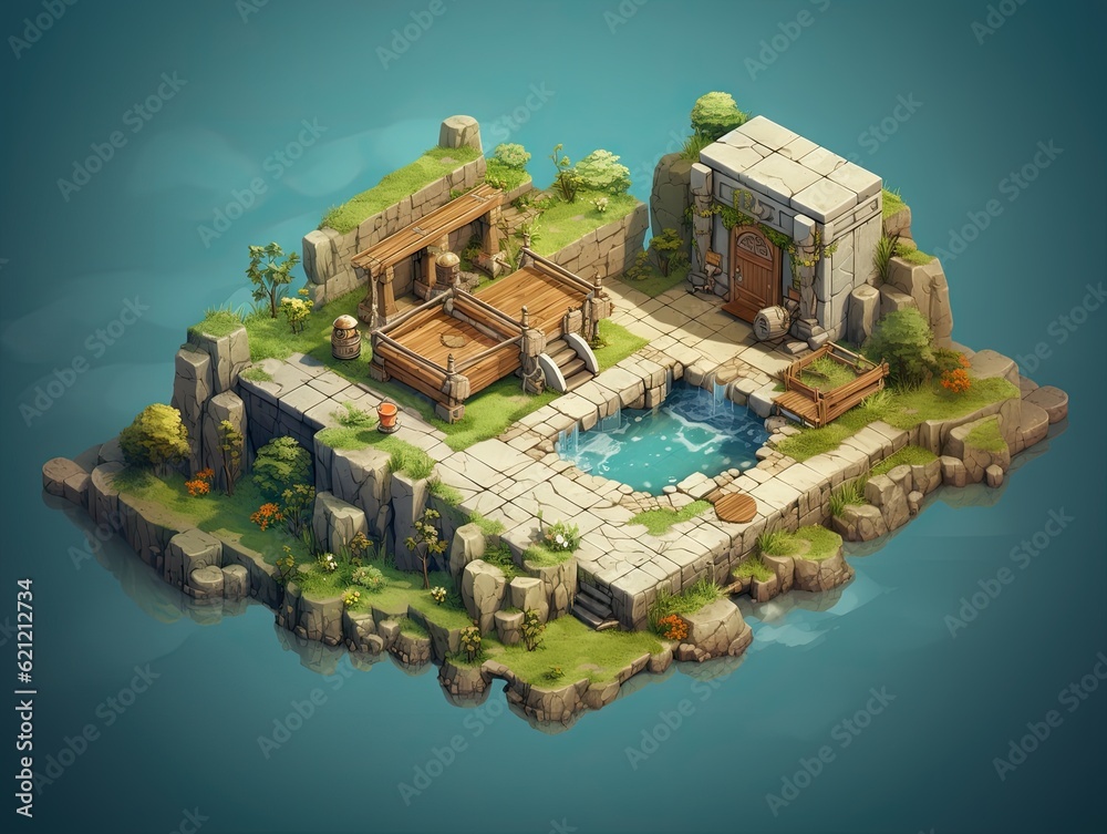game level design mobile app mockup inspired by heroic fantasy with ...