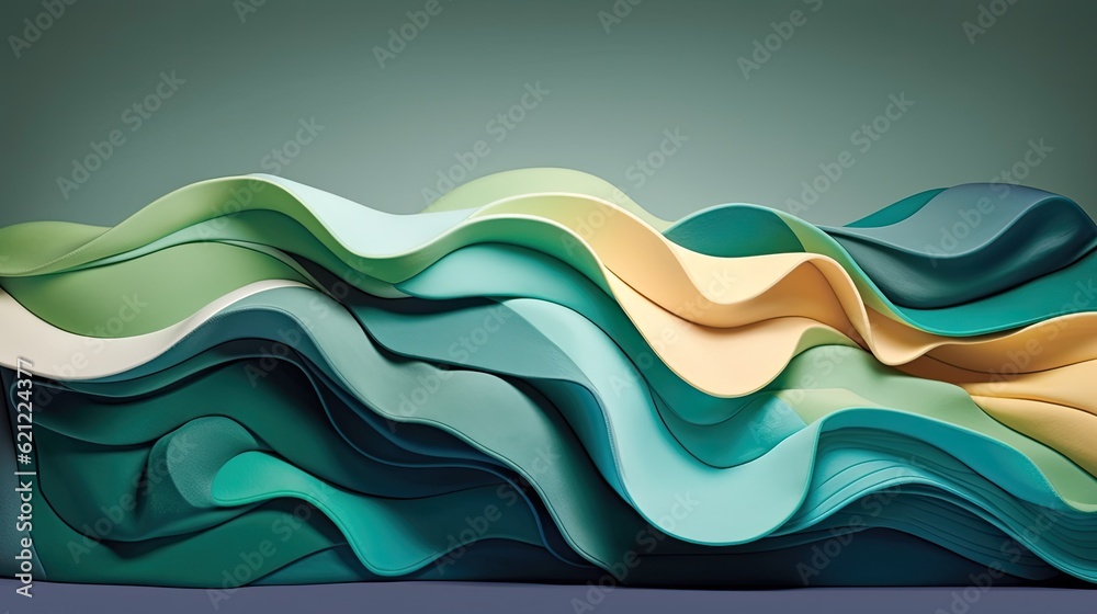 Abstract psychedelic background with creative wave design, wavy ...
