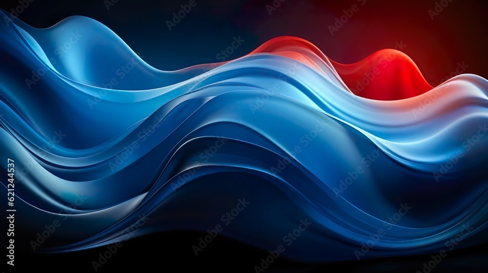 Beautiful abstract fluid dark blue gradient background. Wave pattern ...