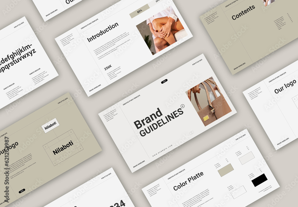 Brand Guidelines Stock Template | Adobe Stock