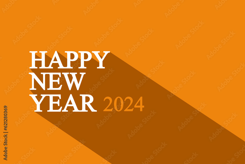 Apricor crush Creative trendy modern concept of 2024 Happy New Year ...