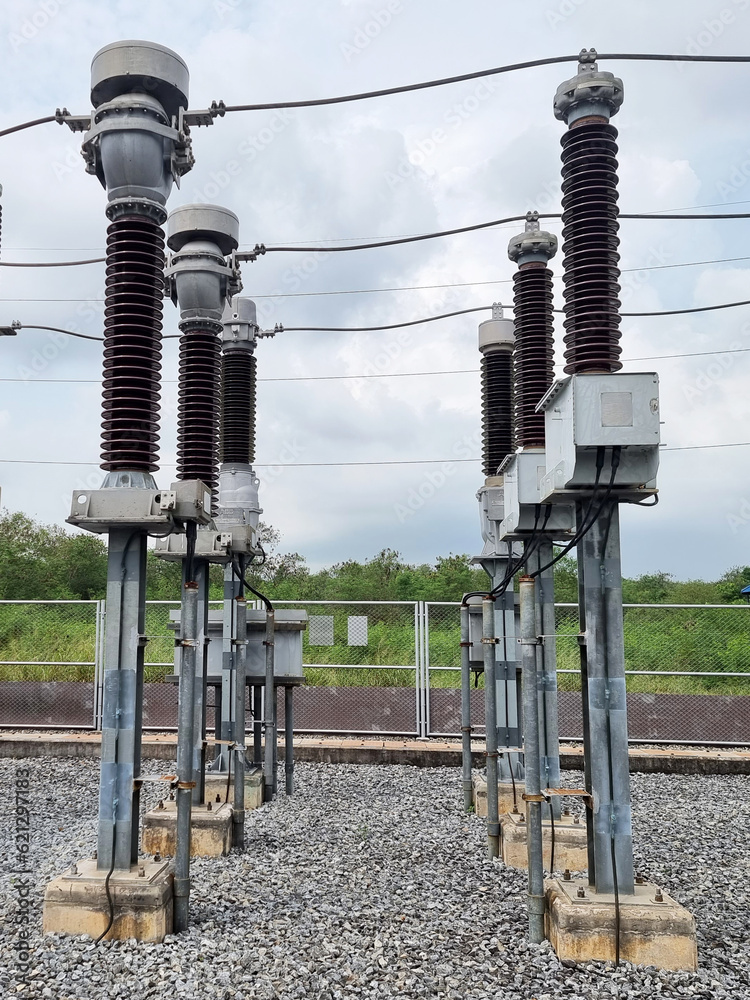 115kV Air Insulated Substation: high voltage equipment such as Voltage ...
