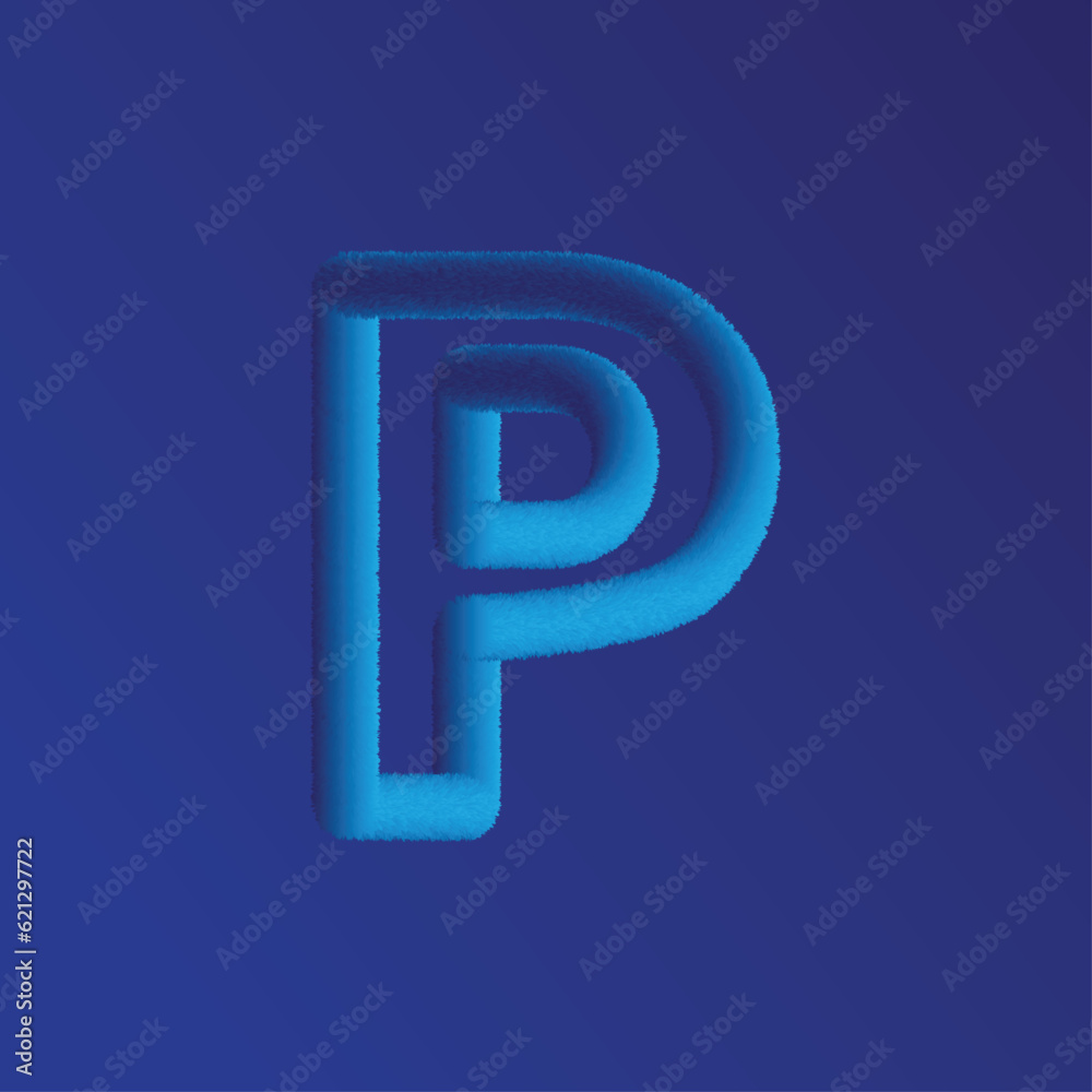 Rounded bold font of blue gradient glow ribbon letters. Business ...