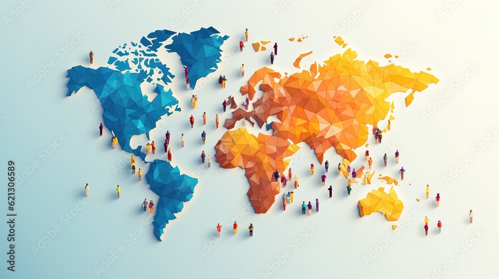 World population day illustrations generated from population ...