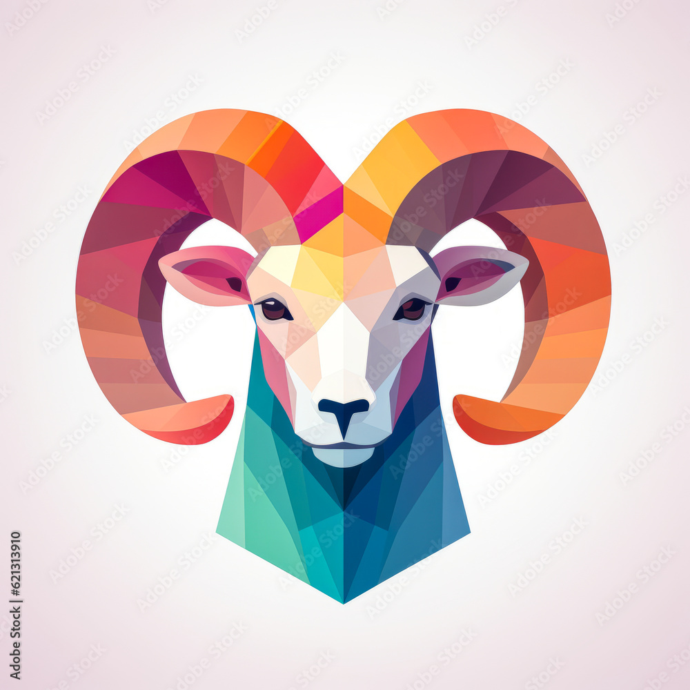 Engaging astrological depiction of Aries sign, highlighted in a ...