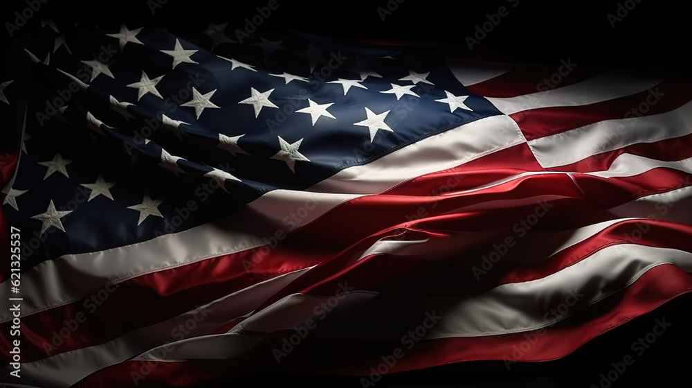 United states flag background. Generative Ai Stock Illustration | Adobe ...