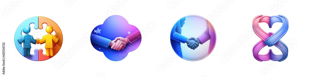 Collaboration clipart collection, vector, icons isolated on transparent ...