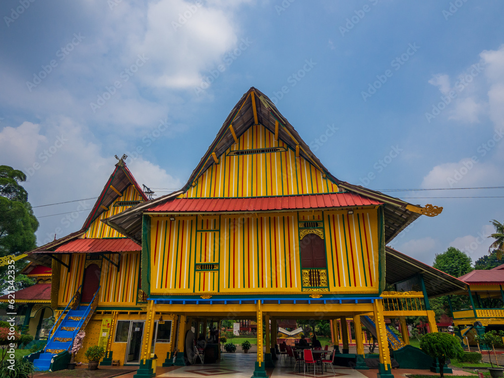 Jakarta, Indonesia (July 8, 2023): Acehnese traditional house or better ...