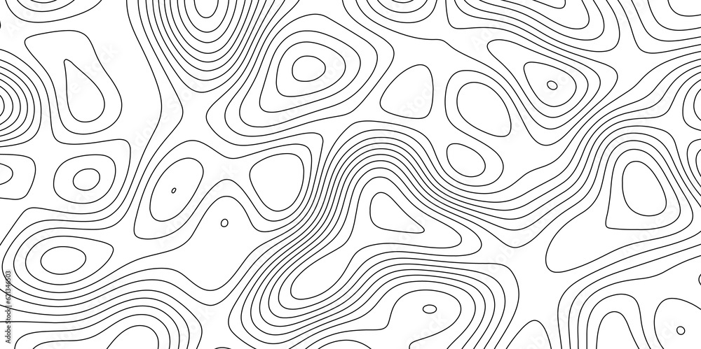 Abstract white topography vector background. Line topography map design ...