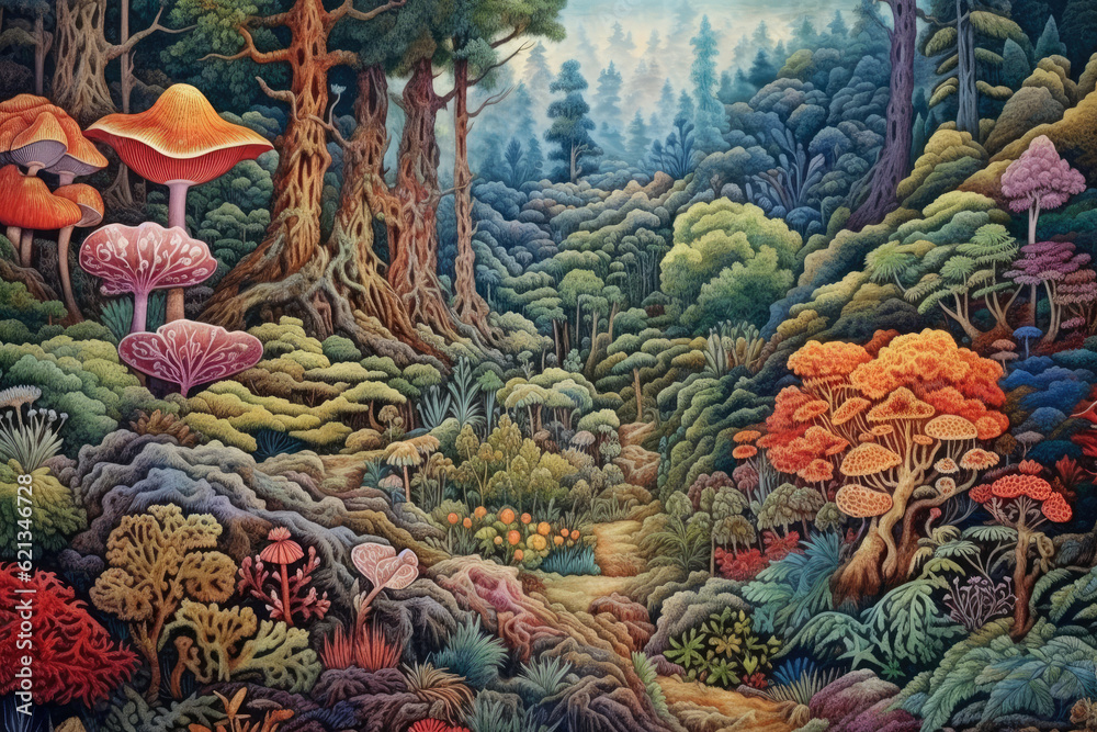 Nature's Tapestry: captivating panorama showcasing the intricate ...