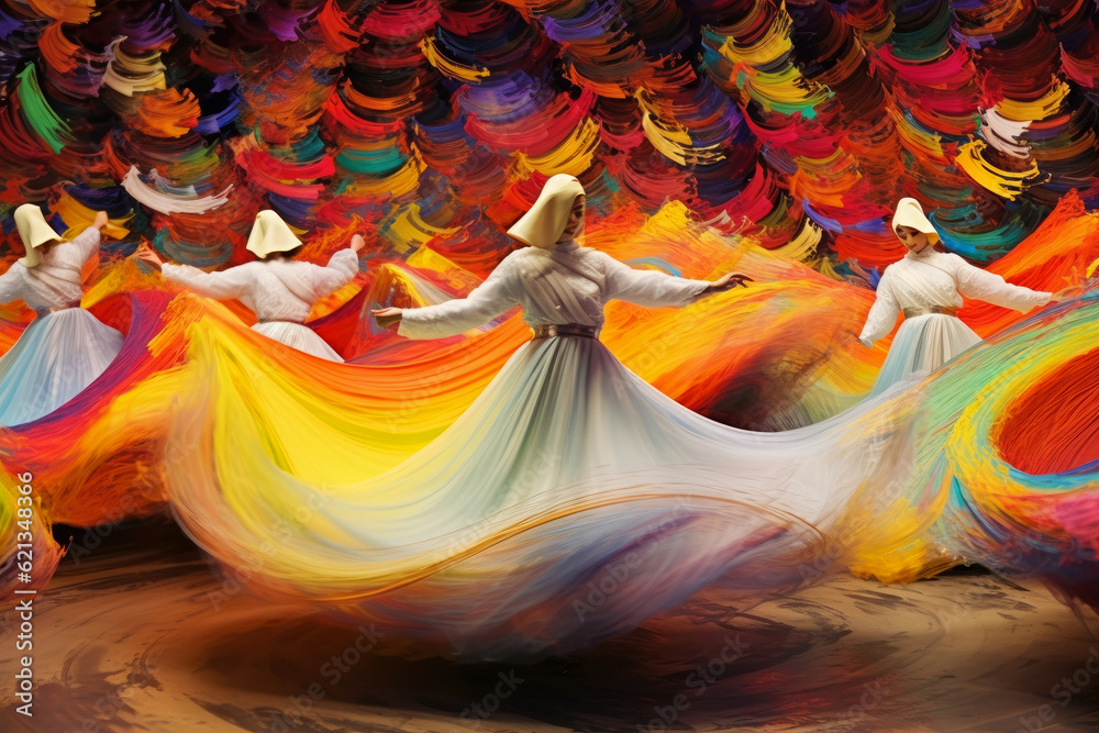 Whirling Dervishes: mesmerizing panorama capturing the graceful ...