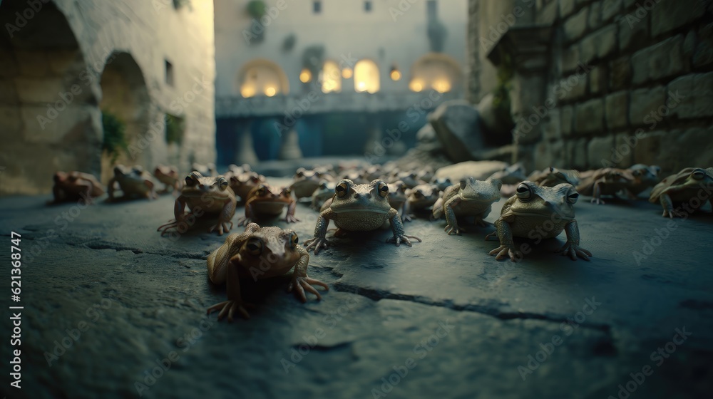 Ten Plagues. Frogs: Ex. 7:25–8:11/15 "I will plague your whole country ...