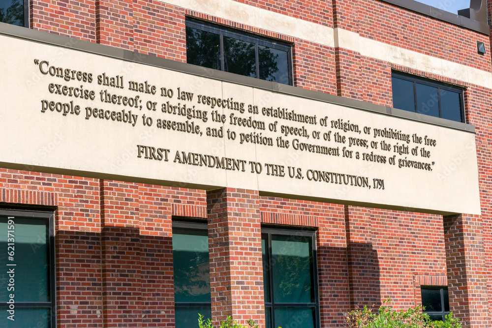 1st Amendment Wording at Al Neuharth Media Center at University of ...