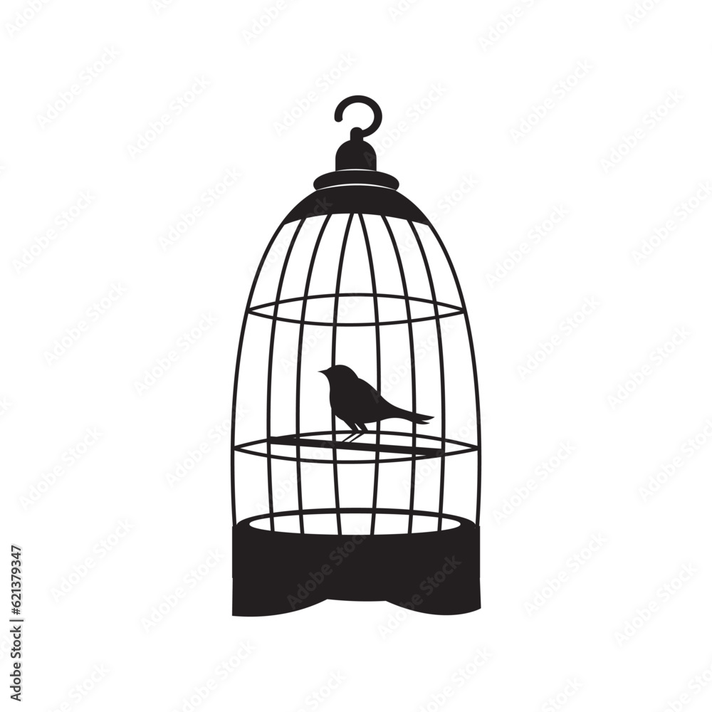 bird cage icon logo vector design template Stock Vector | Adobe Stock