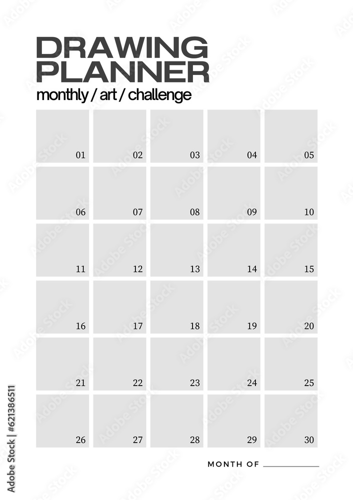 Drawing planner digital planning insert sheet printable page template ...