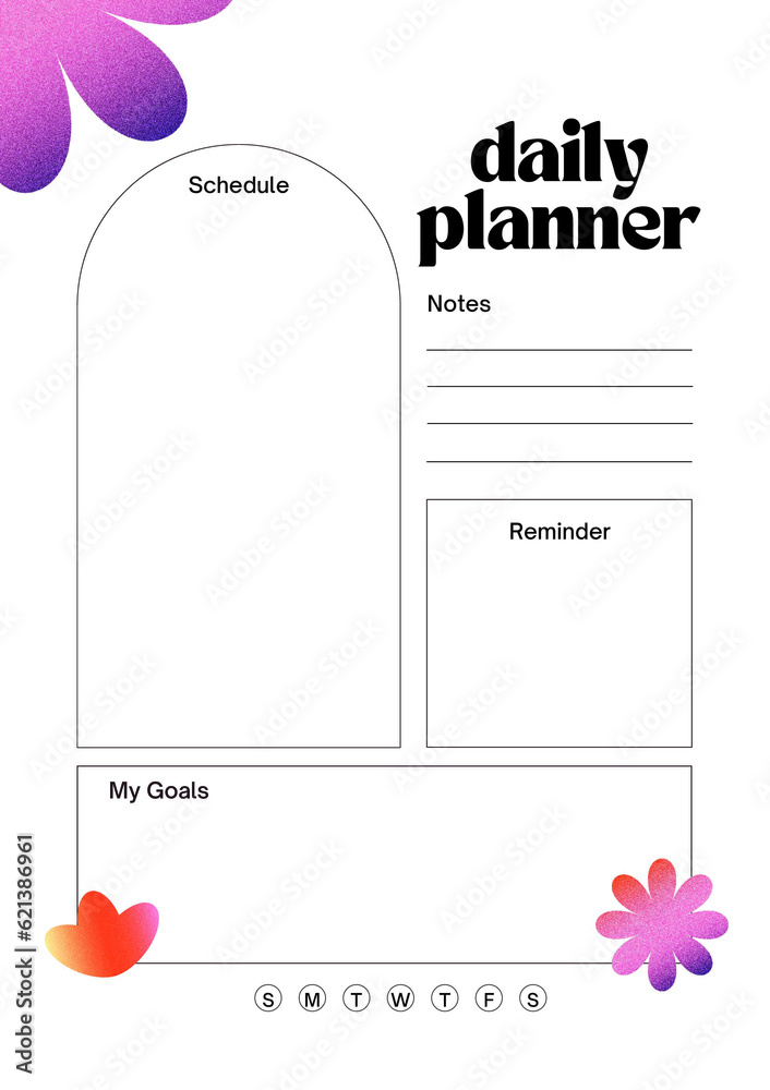 Aesthetic planner digital planning insert sheet printable page template ...