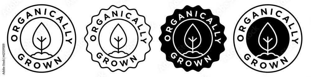 organically grown icon set vector collection for web app ui use. Sign ...